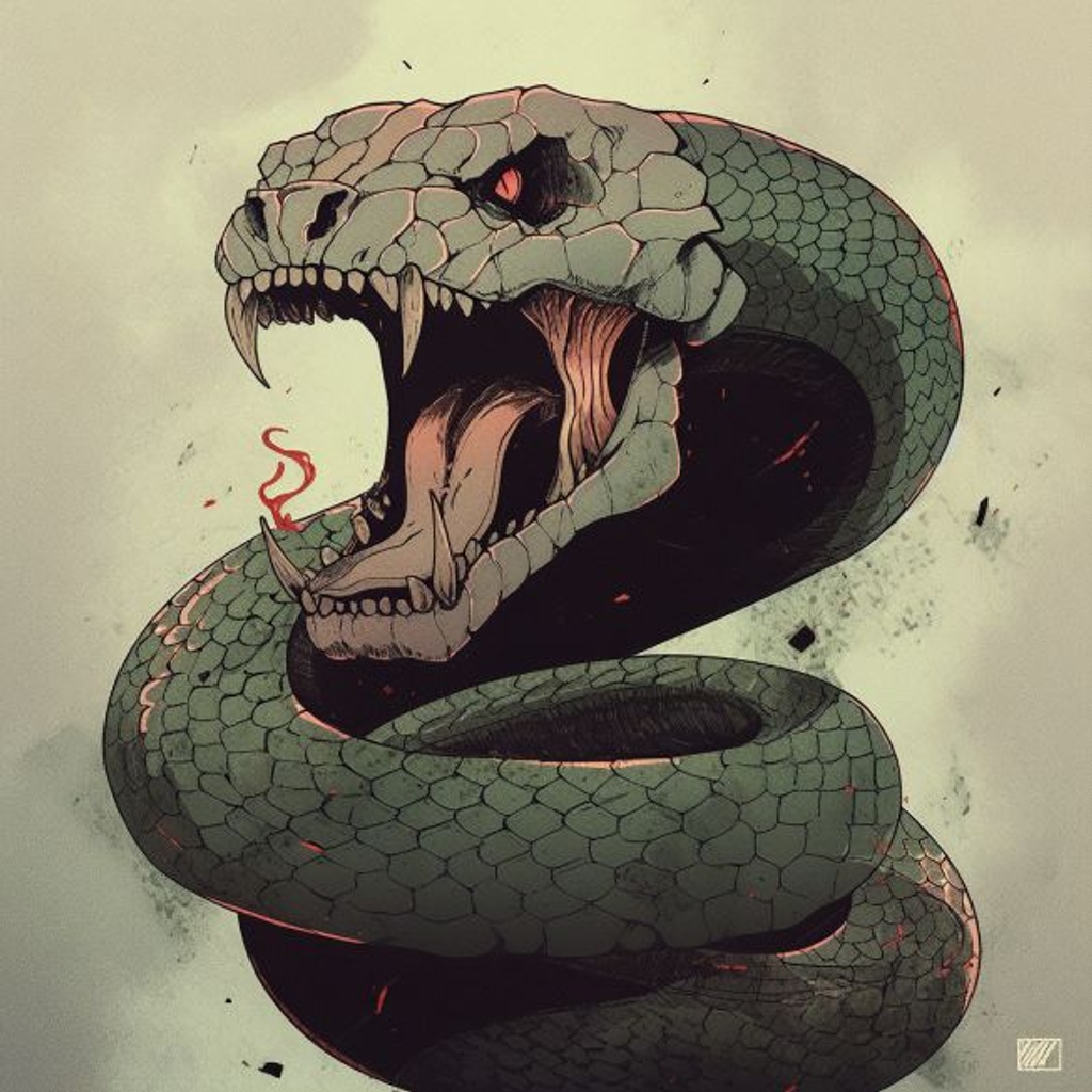 abuse evil moron pig liar dirty poison snake serpent... | OpenArt
