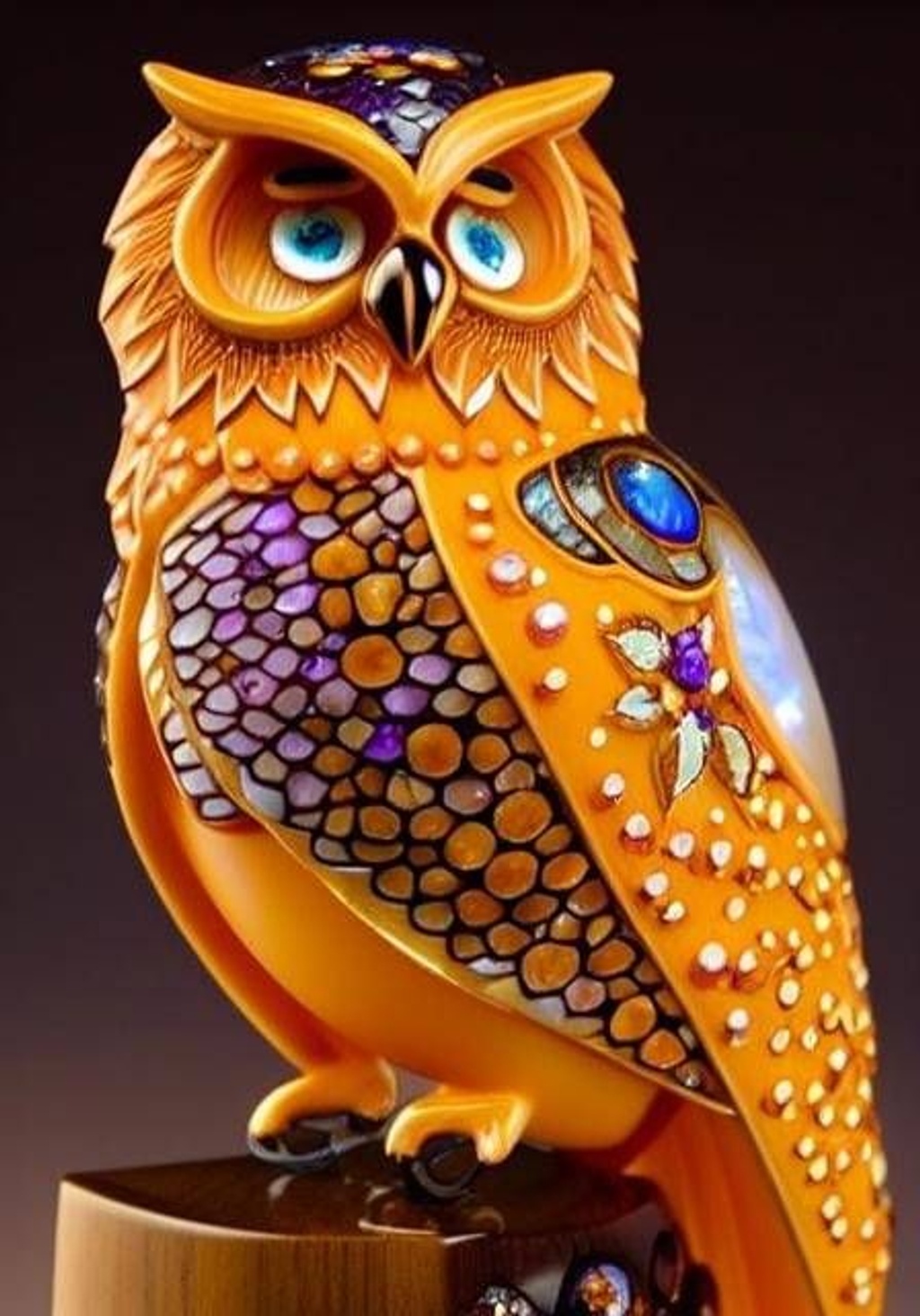 Patchwork owl by Meghan Duncanson, Jennifer Lommers,... | OpenArt