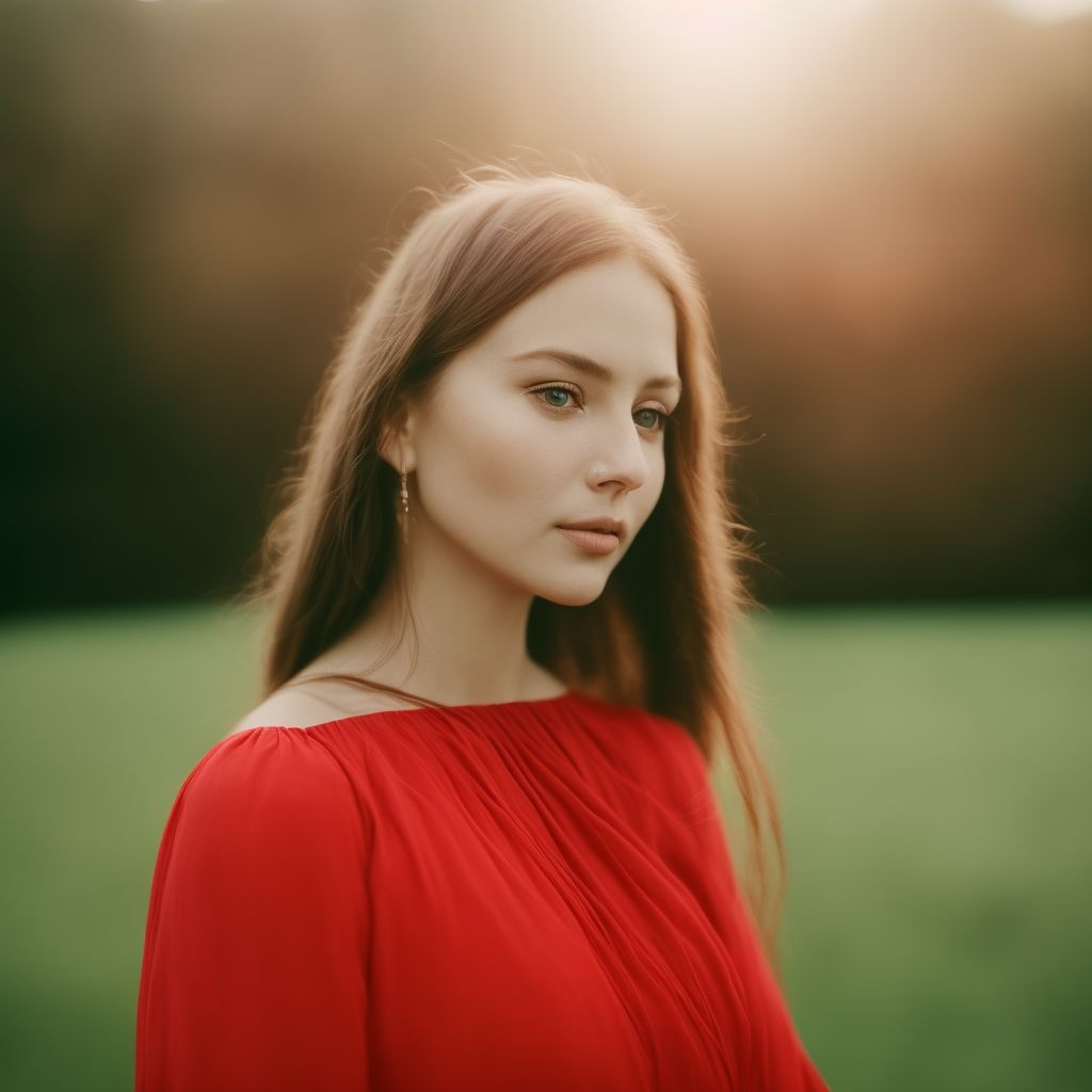 detailed and realistic portrait of woman,round eyes,...