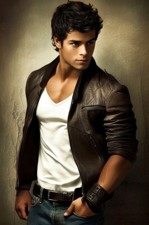 very attractive Puerto Rican male with very tan skin...