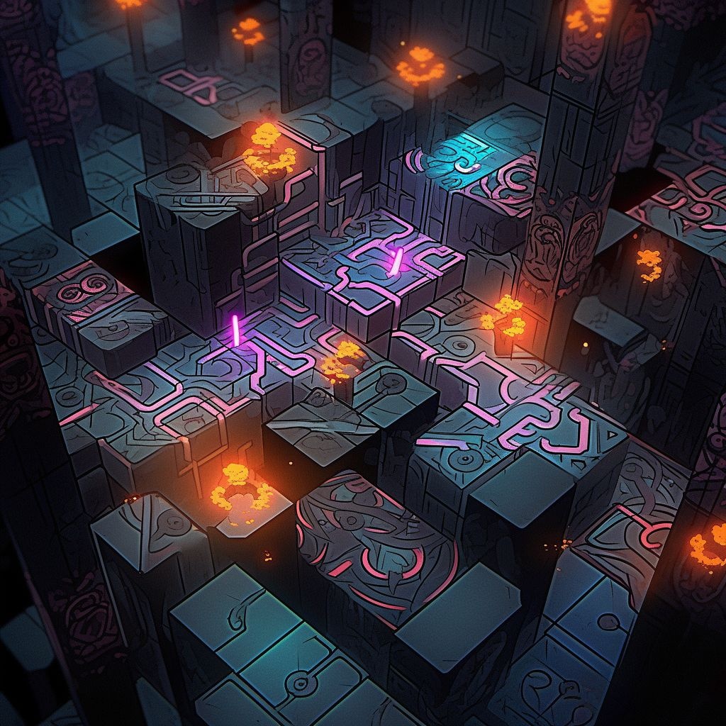 laser drawn labyrinth in real-time, 2d gameplay