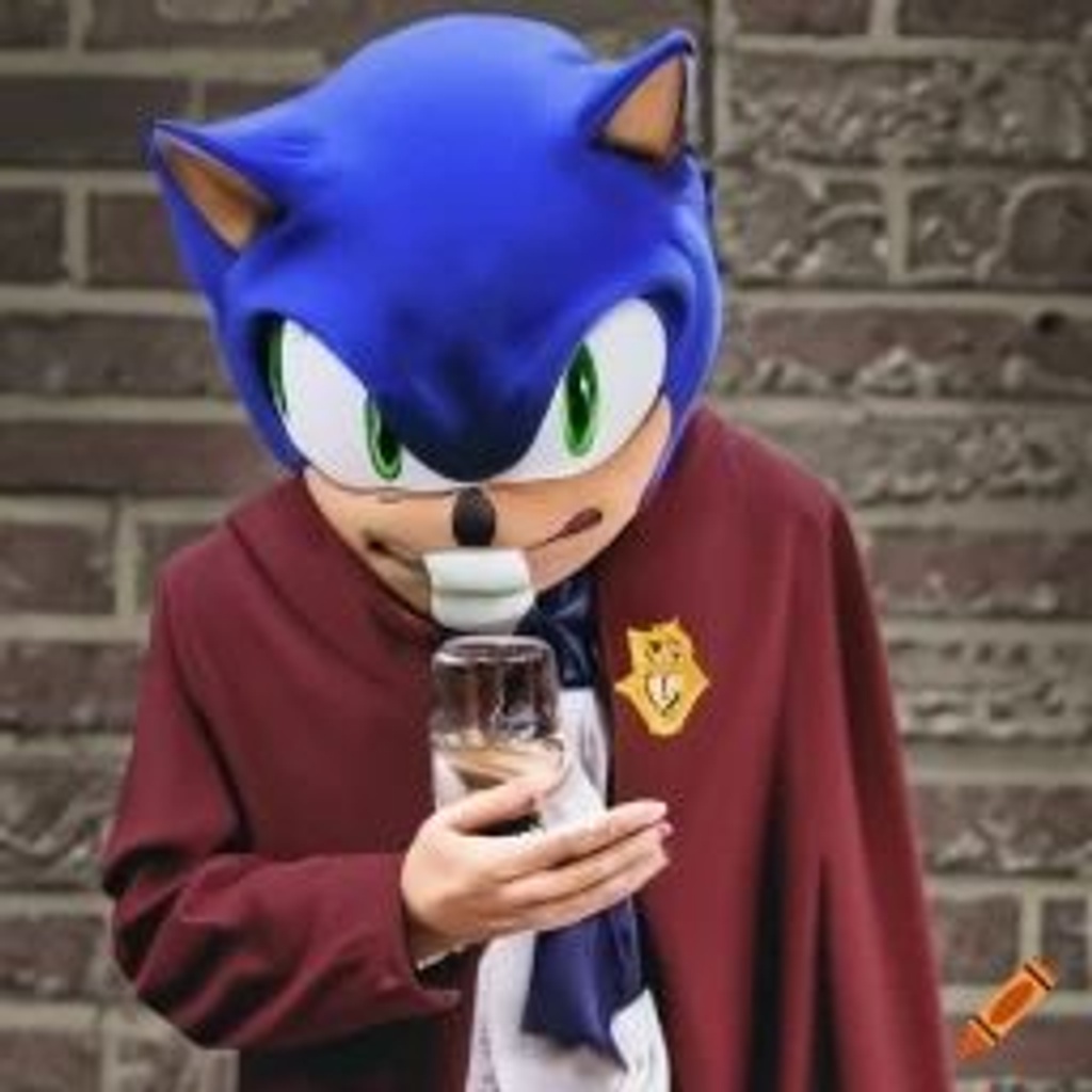 Barrack Obama dressed as Sonic 10Inu holding bitcoin | OpenArt