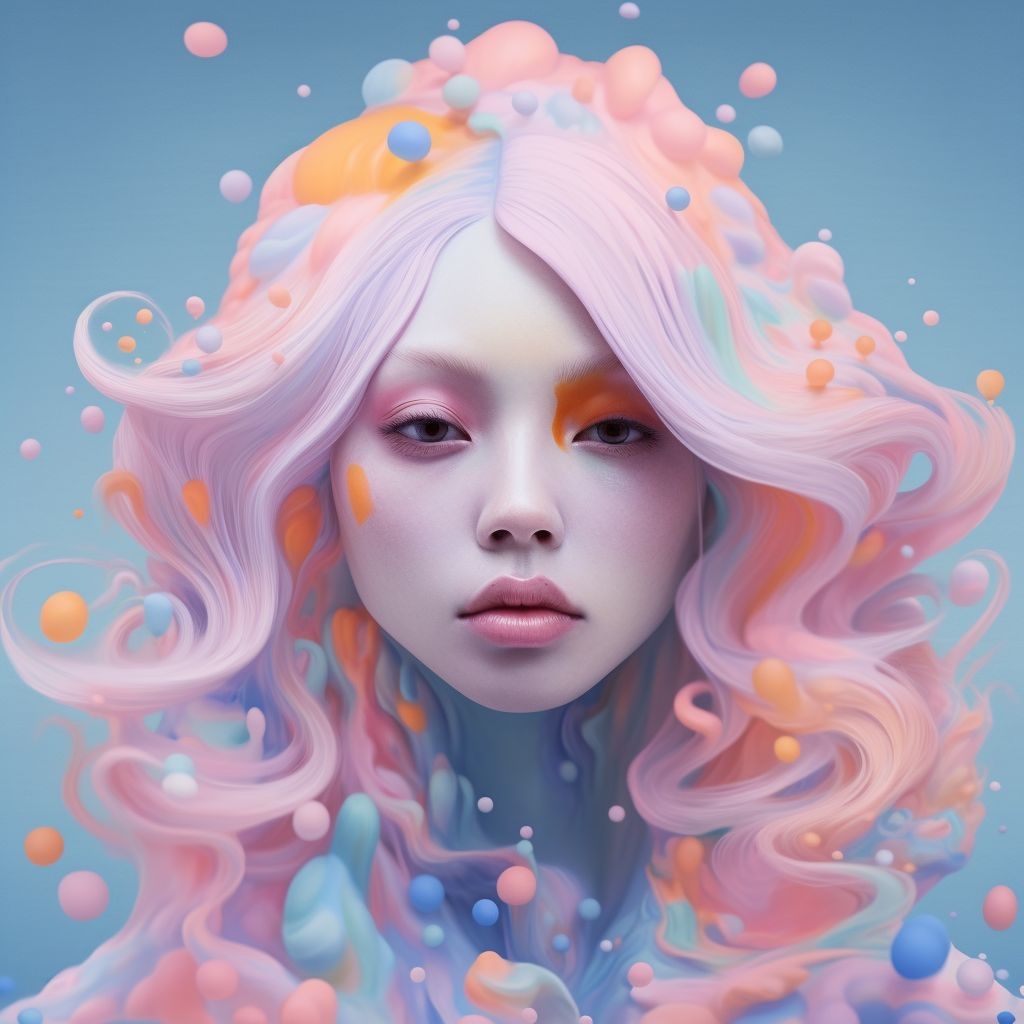 A beautiful and colourful Persephone whose hair is m... | OpenArt