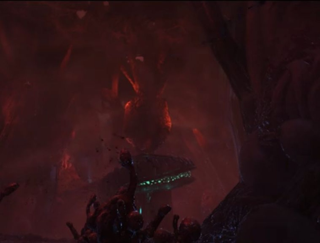 Realistic fleshy underground alien hive | OpenArt