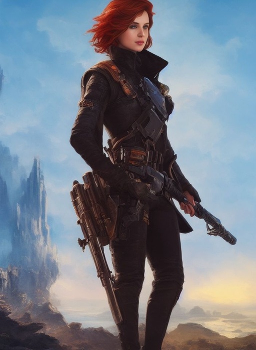 Female mercenary, Star Wars, Sci-Fi