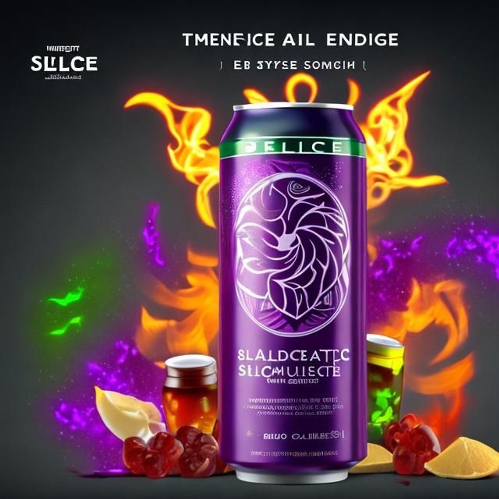 solstice energy drink advert in style of ghibl with...