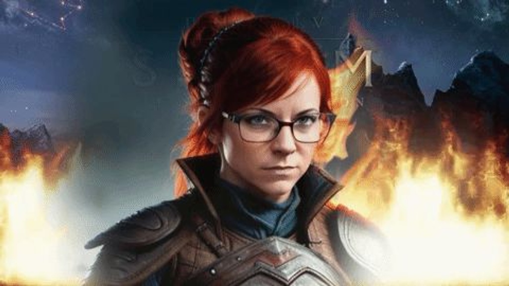 a close-up portrait of (Lindsey Stirling at age 35),... | OpenArt