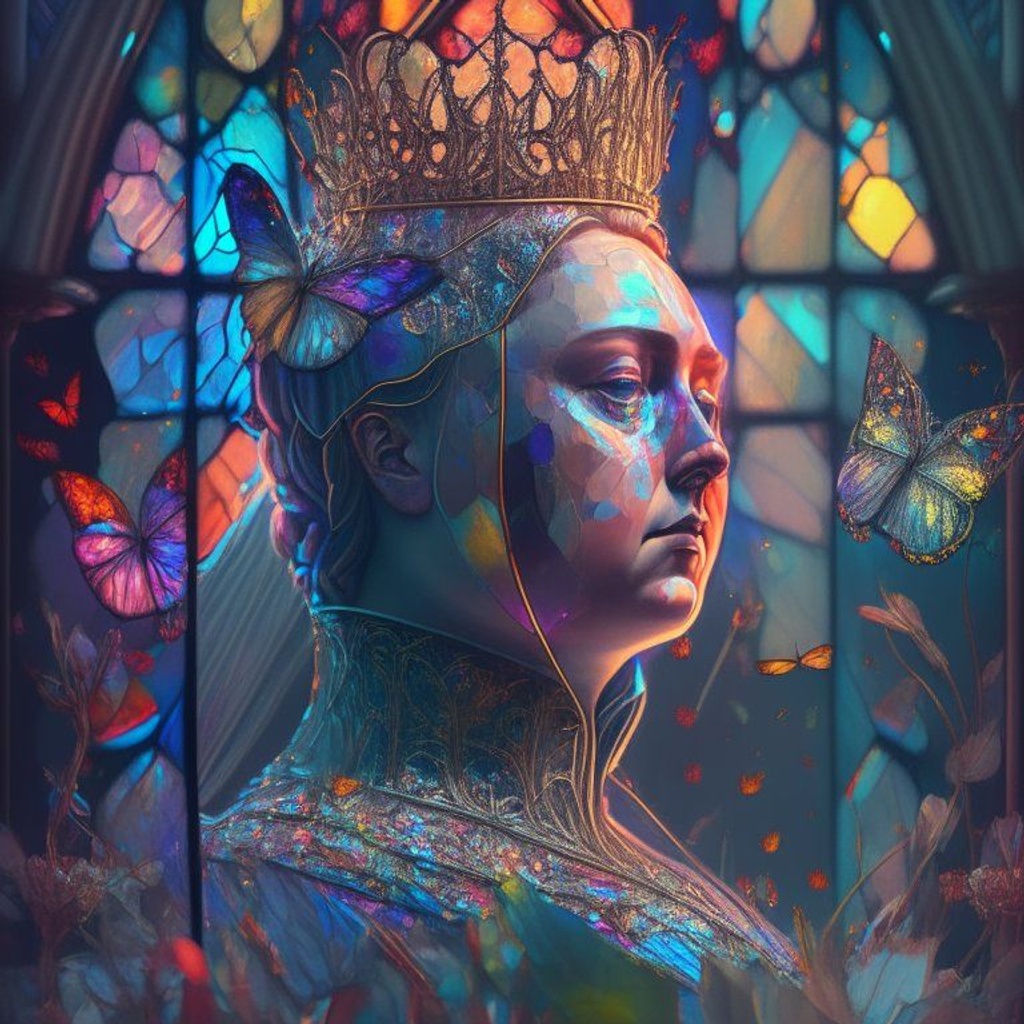 bronze statue of a king melting and on fire neo-impr... | OpenArt