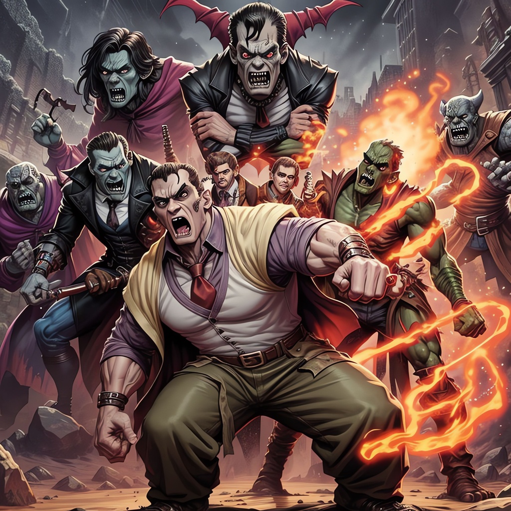 Two bipedal pig-cops in their police uniforms are s... | OpenArt