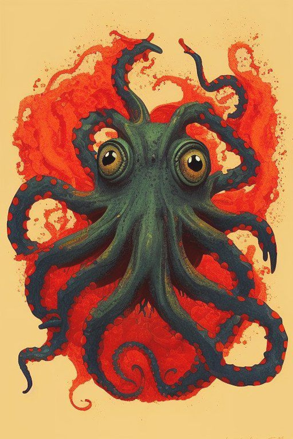 ""Epic Octopus dissolving into Smoke an Ink" : inkbl...