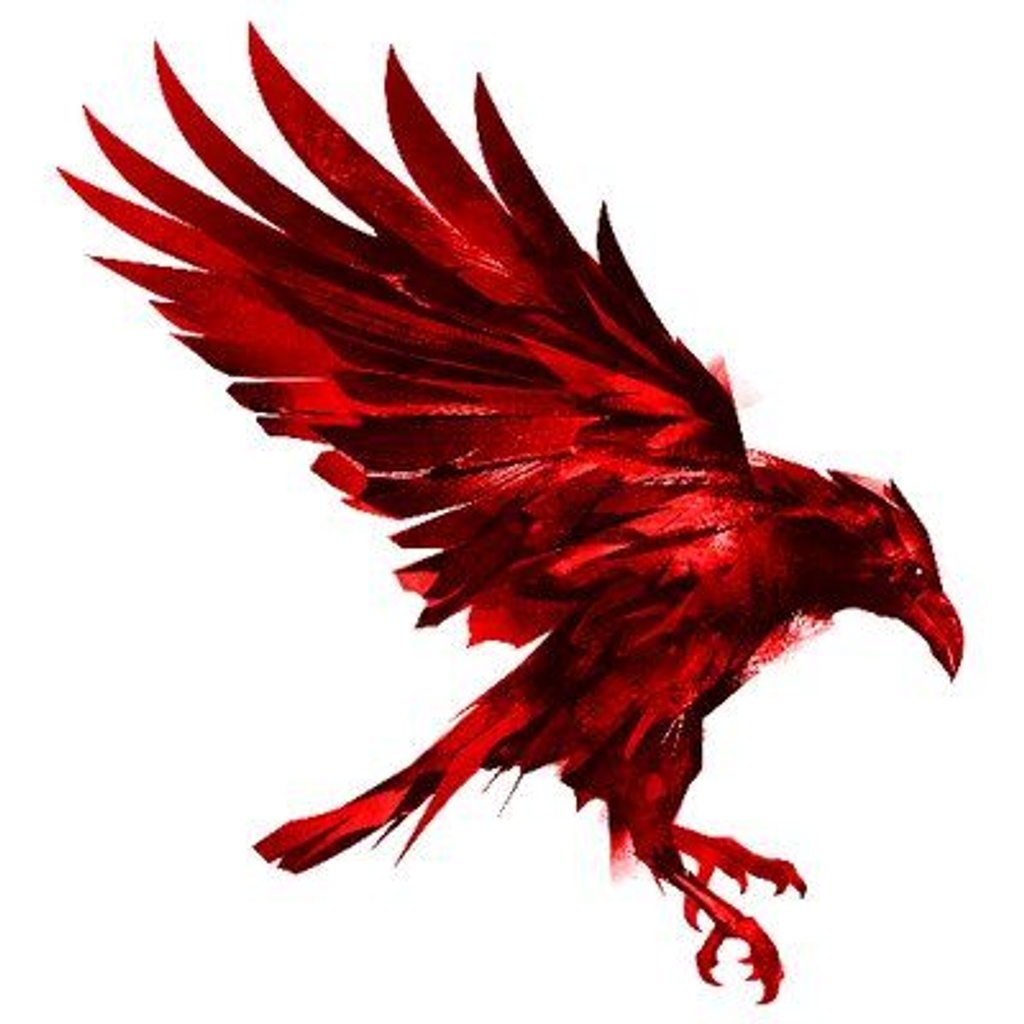 red crow, low poly style | OpenArt