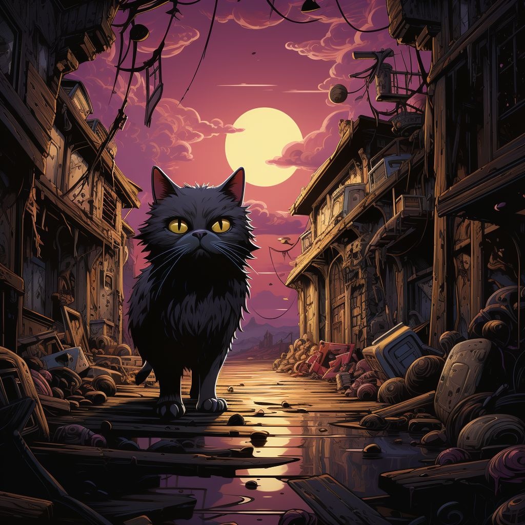 an animated character carries an object of a differe...