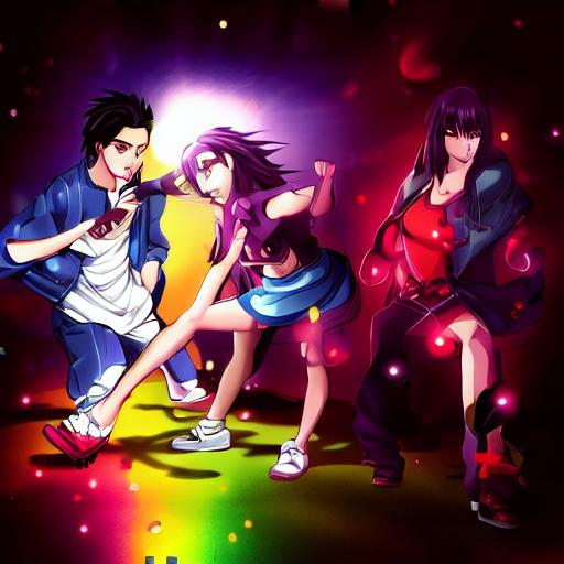 Medium shot Hyper realistic; anime, splash art; rave... | OpenArt
