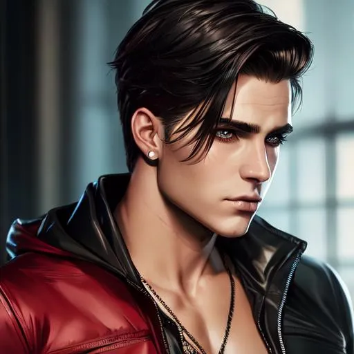 Portrait of {Jason Todd} fused with Portrait of {Oli...