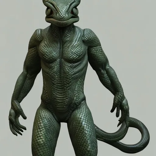 A humanoid snake creature in police uniform | OpenArt