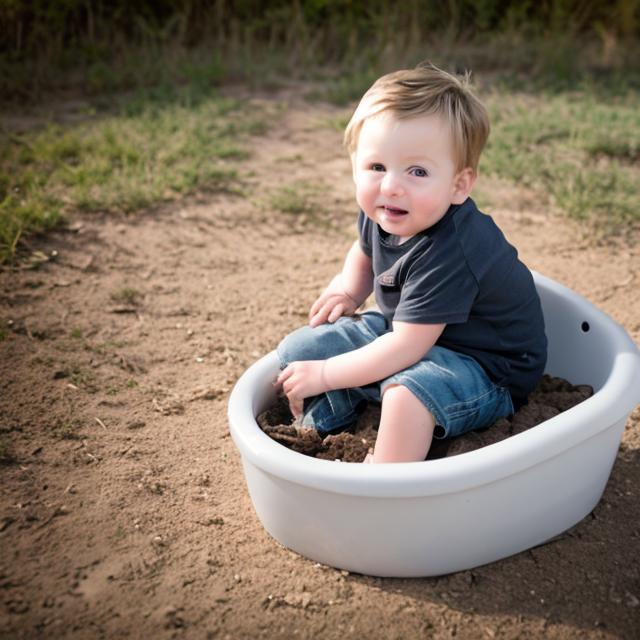 child named caden pooping