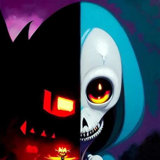 sans eating vanilla ice cream | OpenArt