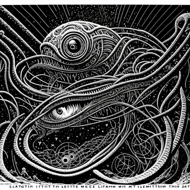 Leviathan, Space, Lovecraft, H.R. Giger, Eye, Black... | OpenArt