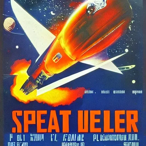 East german space nuclear creature movie poster 1974