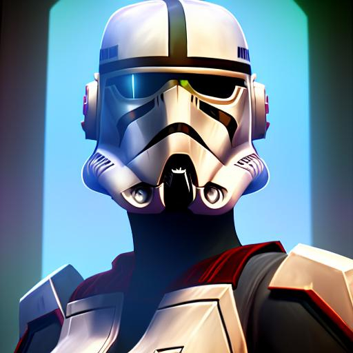 a full portrait of a female clone trooper phase 2, t... | OpenArt
