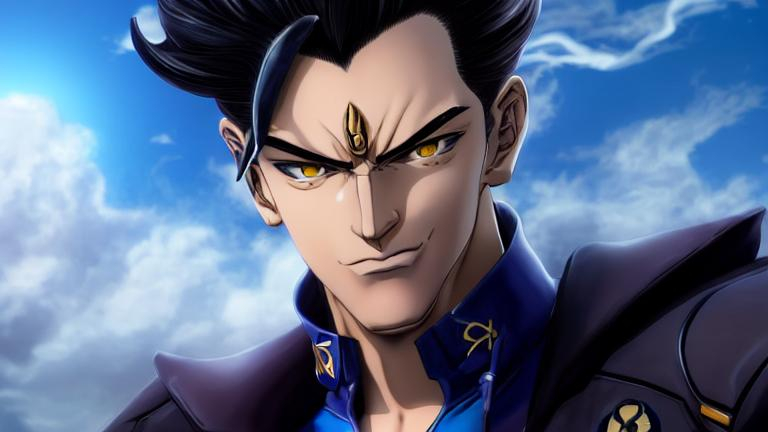 face portrait of a jotaro kujo, smooth skin, realist... | OpenArt
