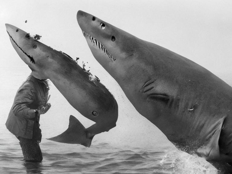 the shark's funeral scared man devoured by shark in...