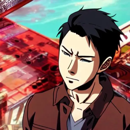 Shane Walsh as an anime character