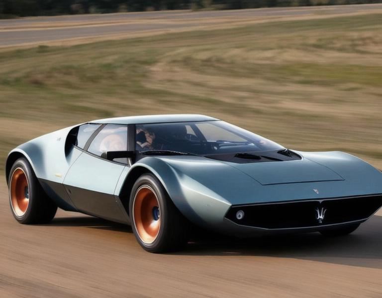 maserati merak concept car ( inspired by alfieri con... | OpenArt