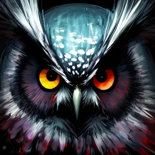 abstract dark colorful scary painting of a mysteriou... | OpenArt