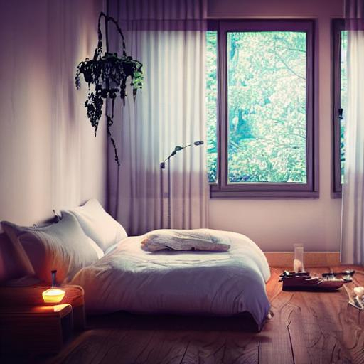 japan,cozy room, bedroom, music chill,serene, night,... | OpenArt