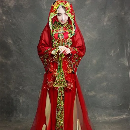 arabian chinese bridal dress | OpenArt