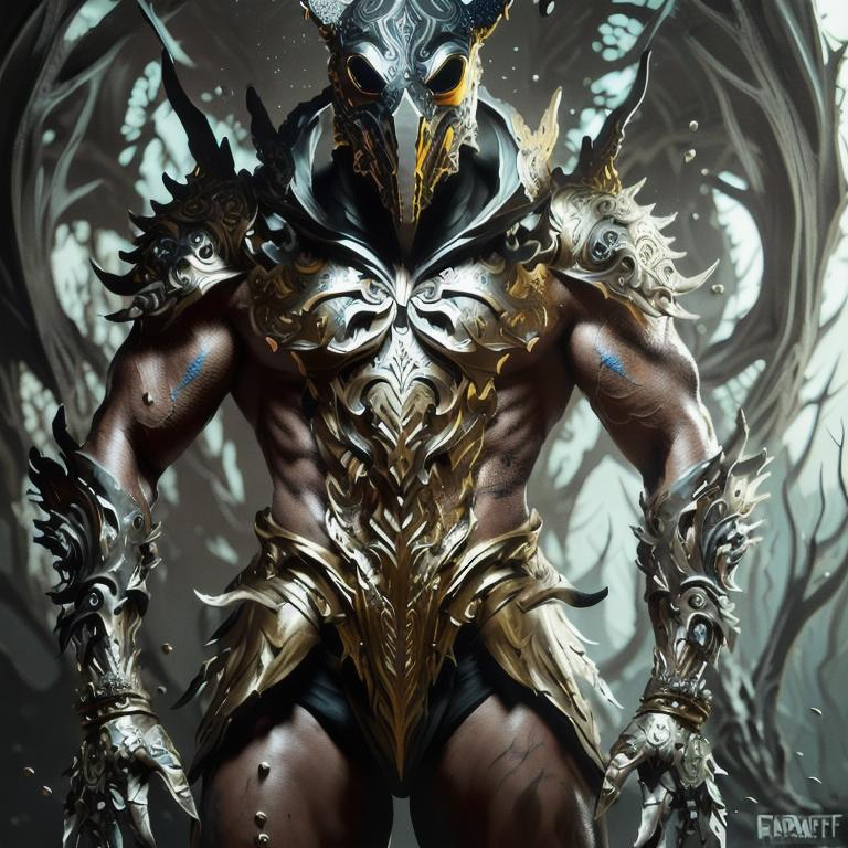 Splash art, a scar spider head full body, front, ((w... | OpenArt