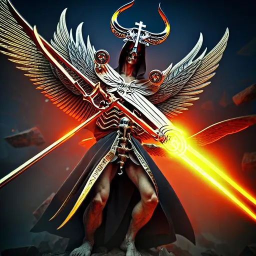 highly detailed godly supreme winged reaper wearing... | OpenArt