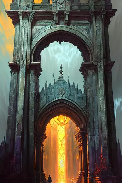 arch of the elders. Fantasy concept art. Moody Epic... | OpenArt