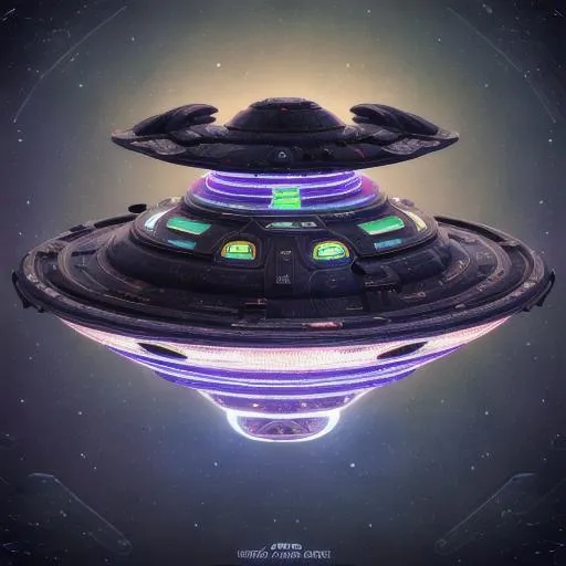 Alien ship shooting lasers | OpenArt