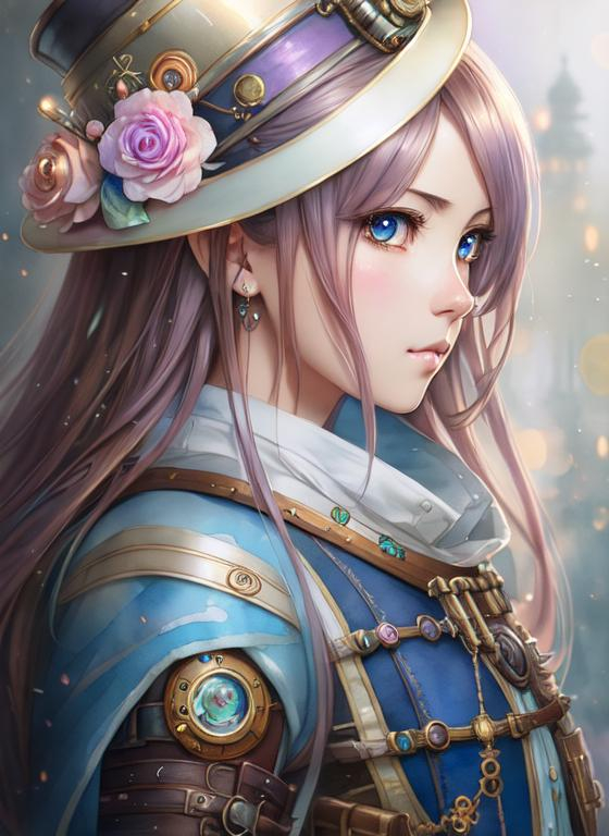 1man, hyper realistic watercolor masterpiece, stea...