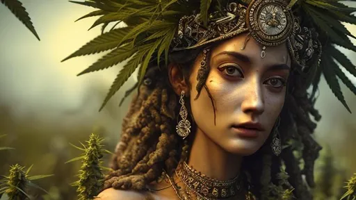 goddess of the marijuana festival hyper realistic ex... | OpenArt
