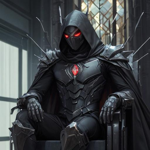 An abnormally tall and lanky humanoid hunched over i...