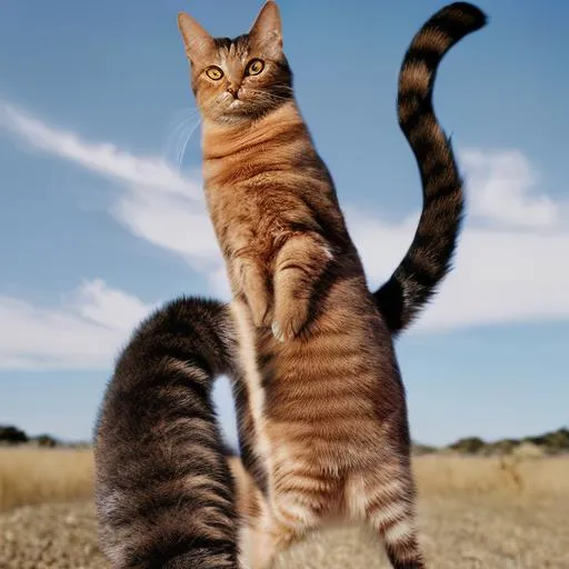 Cat doing a handstand | OpenArt