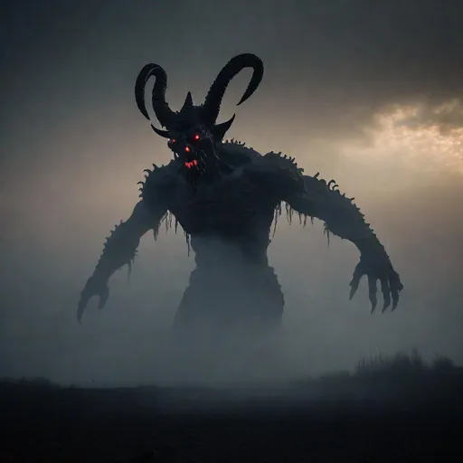 4k, mist in the distance, an ancient demon of indesc... | OpenArt