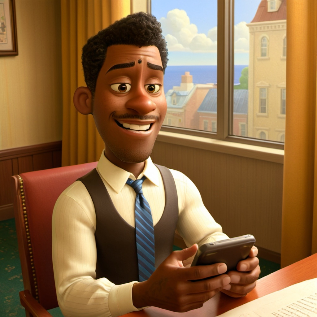 Disney-style illustration for a children's book of a...