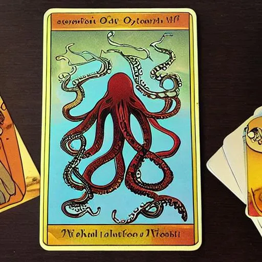 Tarot Cards and Ouija Boards on a table with a cryst... | OpenArt