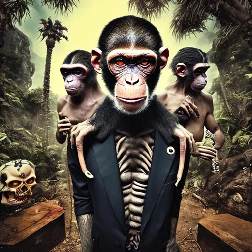 monkey with a minigun | OpenArt