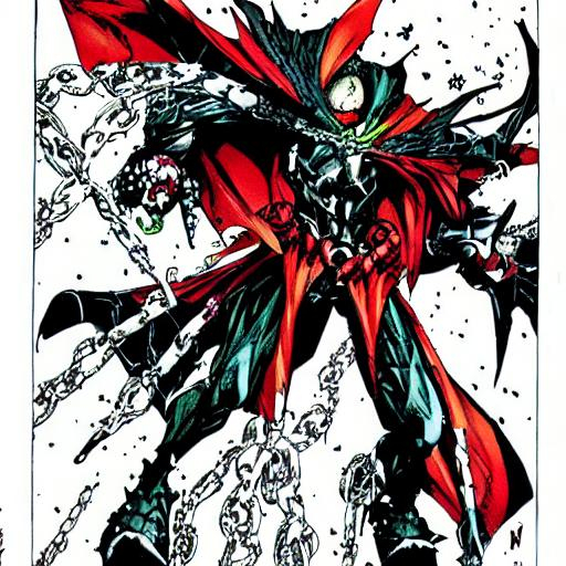 Spawn by todd McFarlane. Manga style | OpenArt