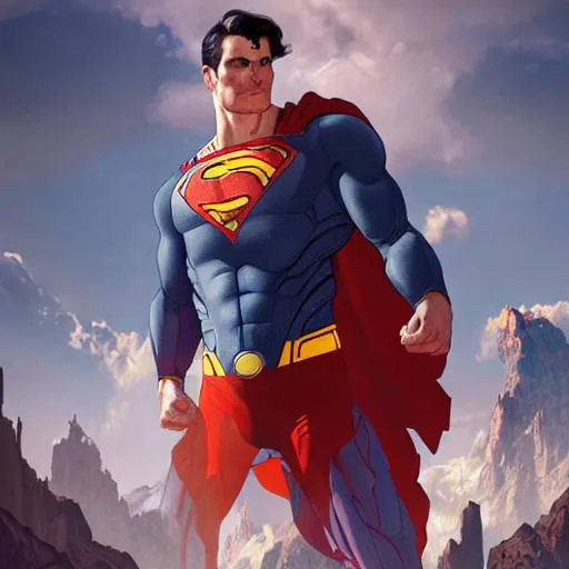 portrait of Superman ,horizon zero dawn machine, int... | OpenArt