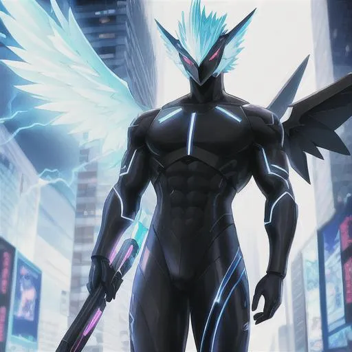 a male protogen fursona, well drawn, masterfully dra... | OpenArt