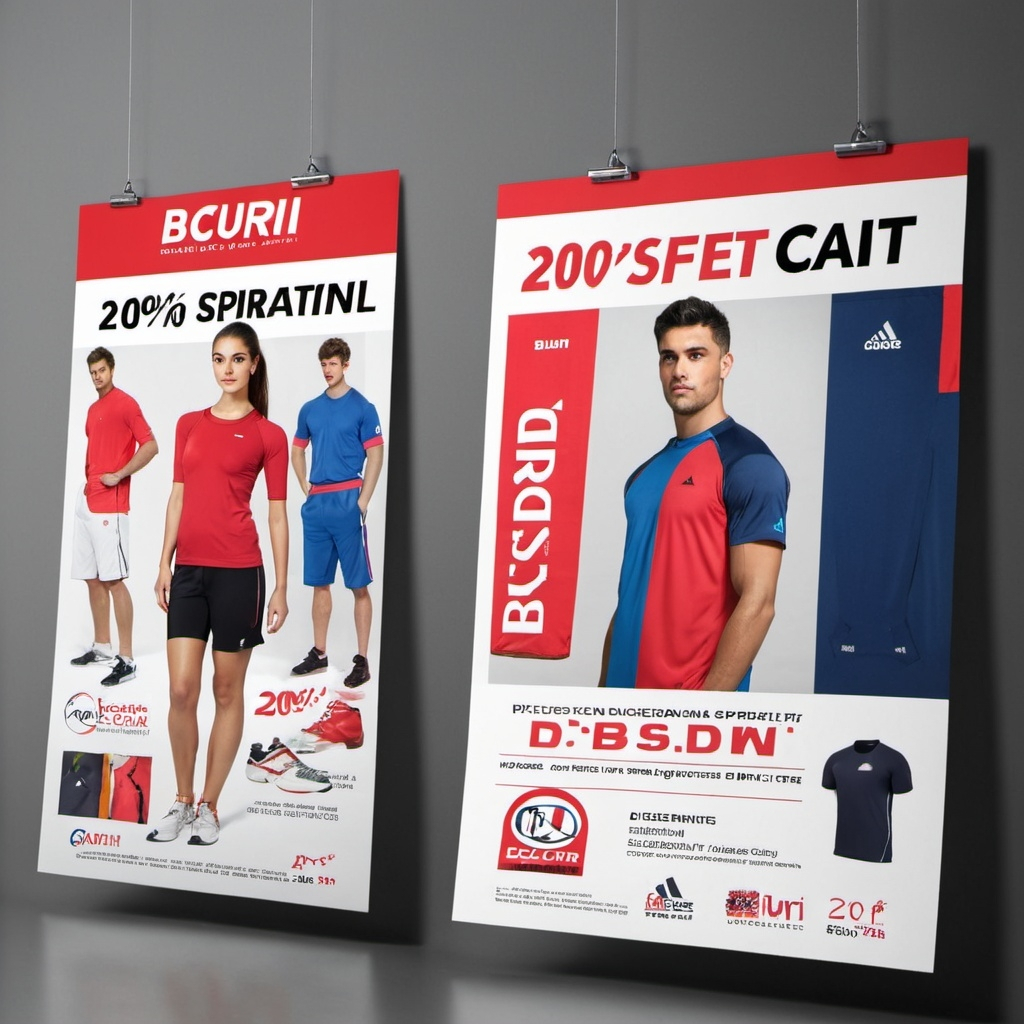(Bcurri sportswear 20 percent discount) poster prese...