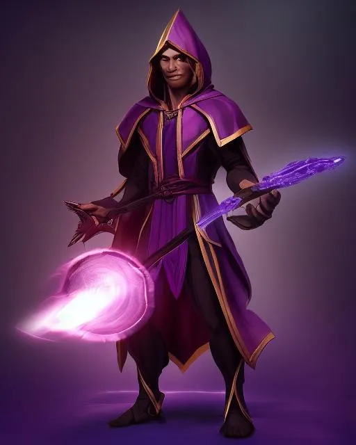 Lanky dark elf humanoid with obsidian colored skin d...