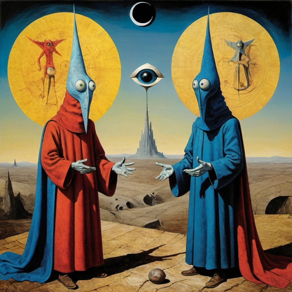 The 2 Witnesses from the Book of Revelation as paint...