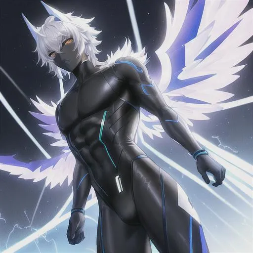 a male protogen fursona, well drawn, masterfully dra... | OpenArt